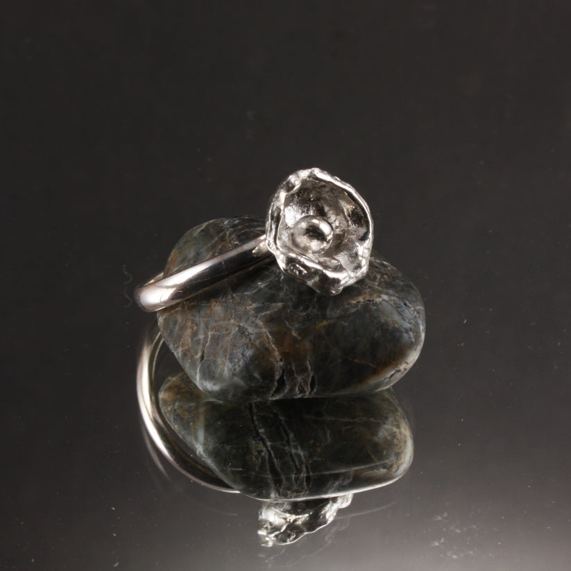 Water Cast Sterling Silver Ring – poonkinneyforge