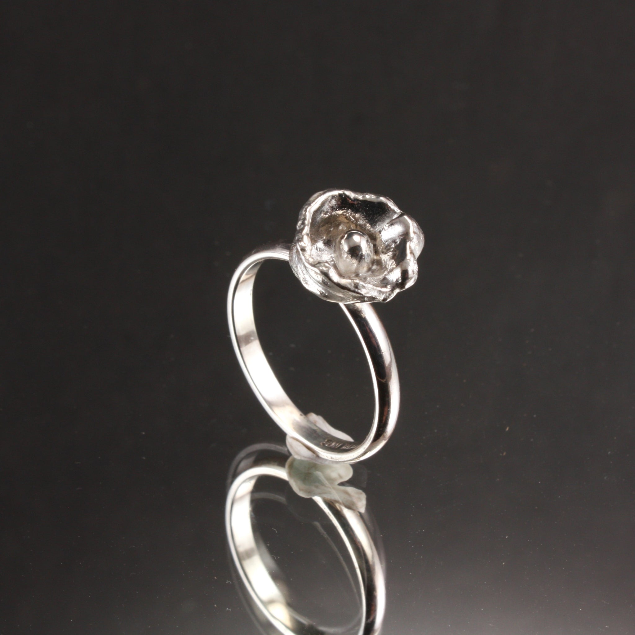 Water Cast Sterling Silver Ring – poonkinneyforge